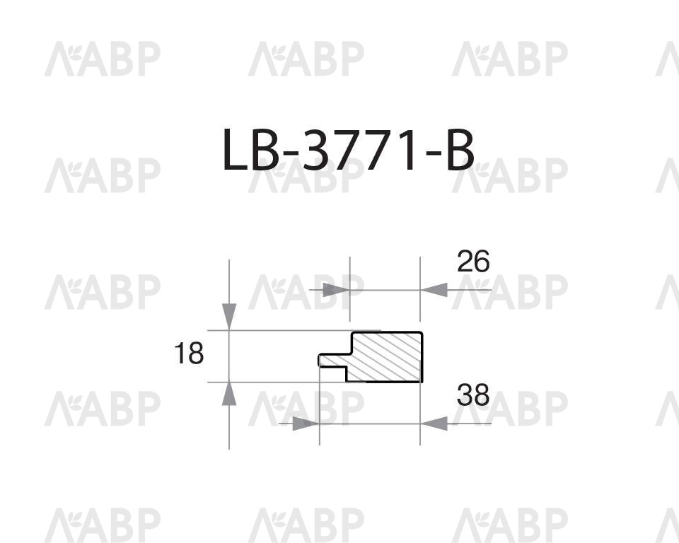 Купить профиль AGT МДФ 3041/ LB-3771-B, 18*38*2800 мм, дуб перу/AGT3500 ...