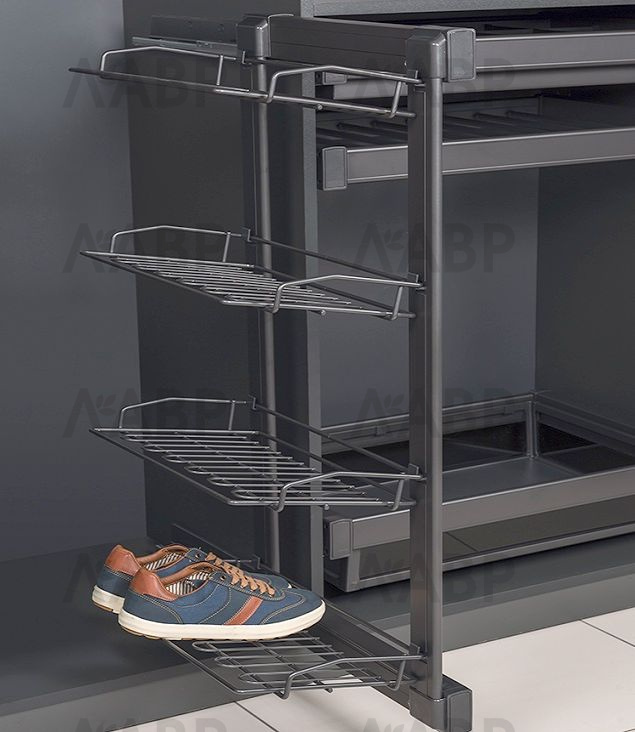 Купить Обувница 4-х уровневая 350мм правая антрацит S-6742-А Starax ...